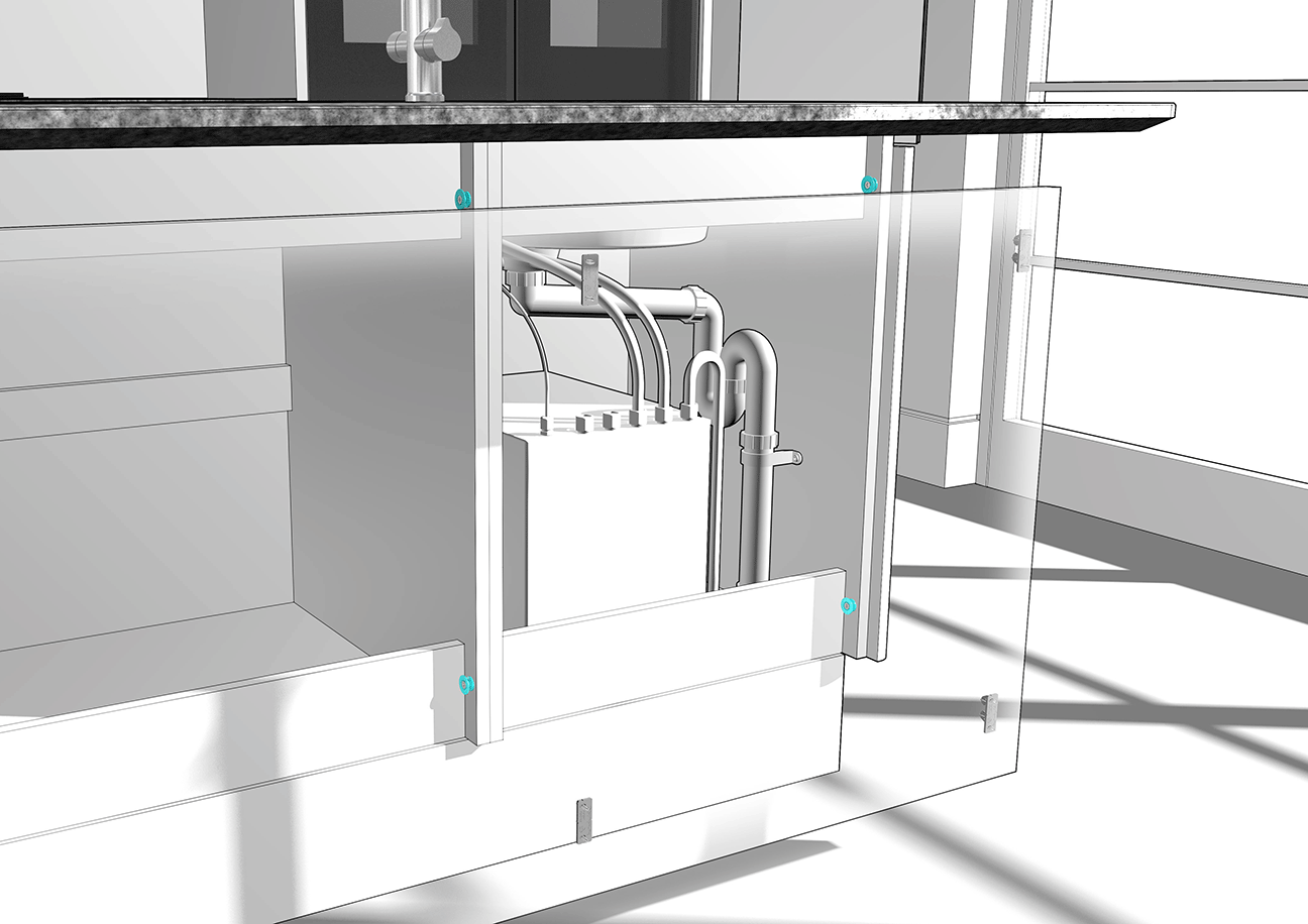 Button-fix | Insights | Where can you use Button-fix in a kitchen fit-out?