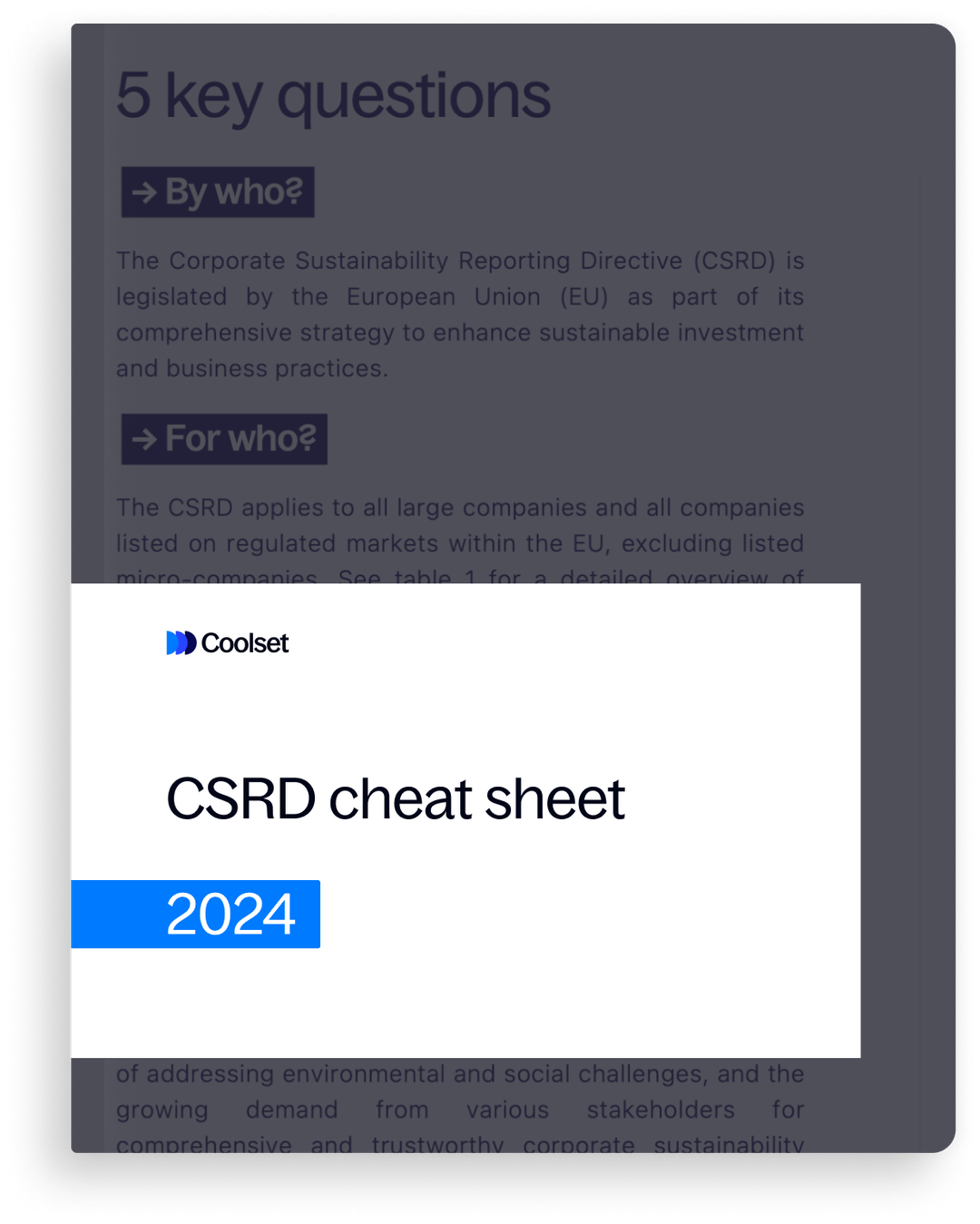 5 tools and workflows you need to get CSRD-compliant