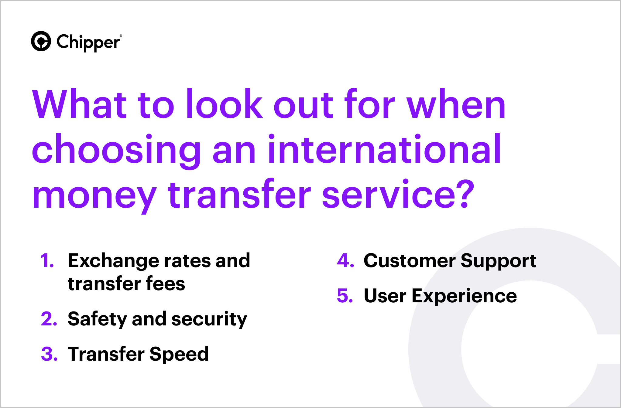 What to Look Out for When Choosing an International Money Transfer ...