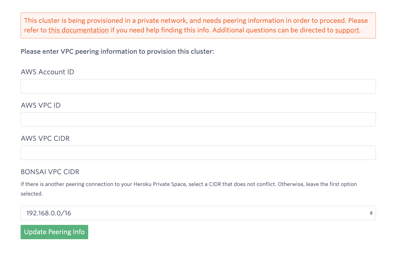 Heroku Private Spaces and VPC Peering