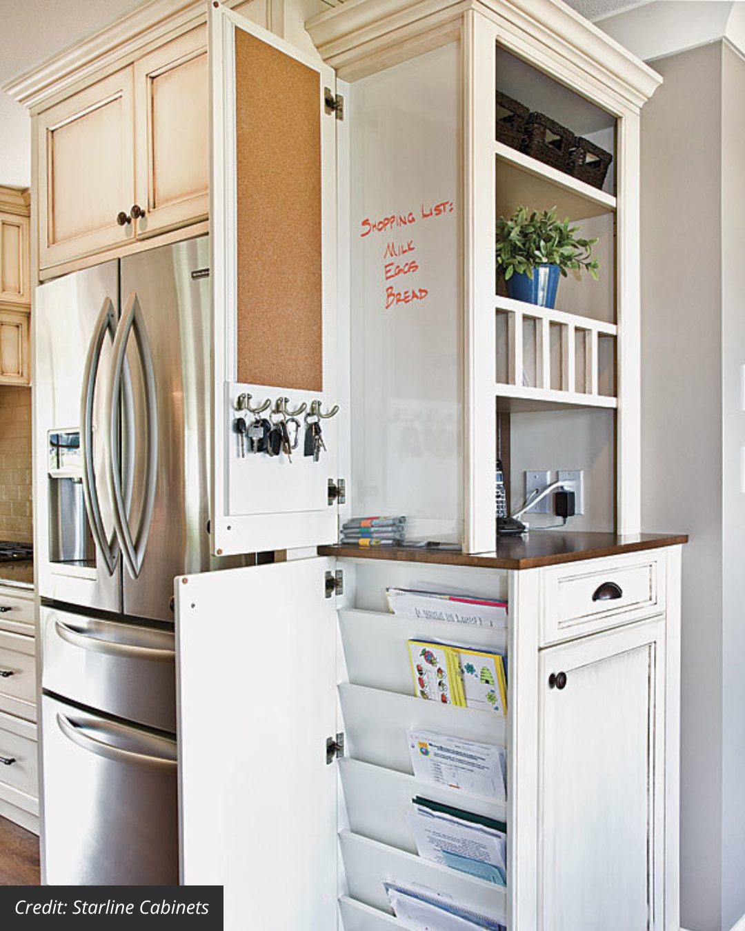 The Kitchen Command Center | Custom Built-Ins | The Cabinet Chic