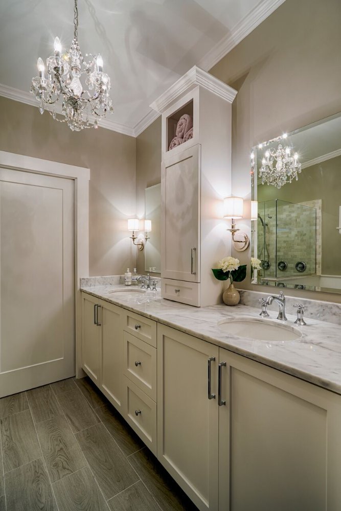 Small Space Makeover: Built-in Bathroom Storage | C & C Cabinets