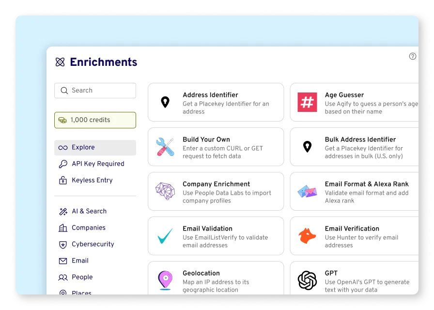 Analyze Big Data In A Spreadsheet | Product Features | Gigasheet