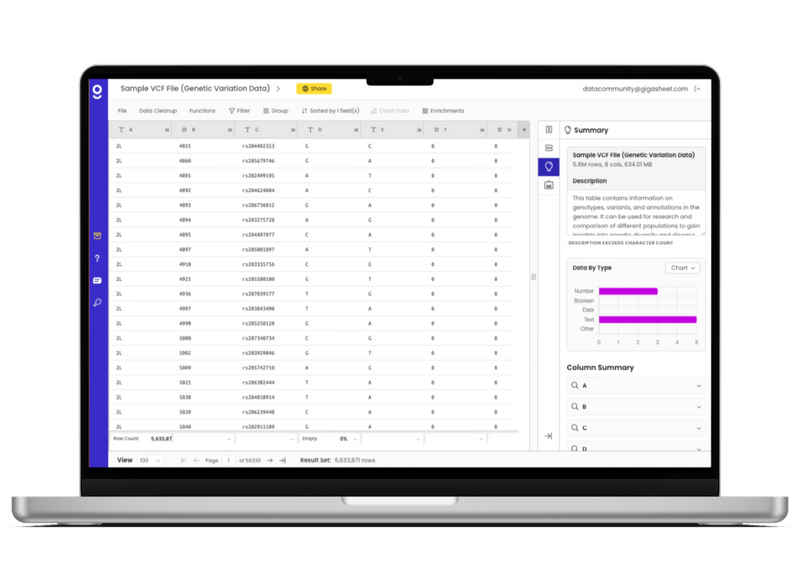 Open SQLite DB Files Online | Popular Tools | Gigasheet