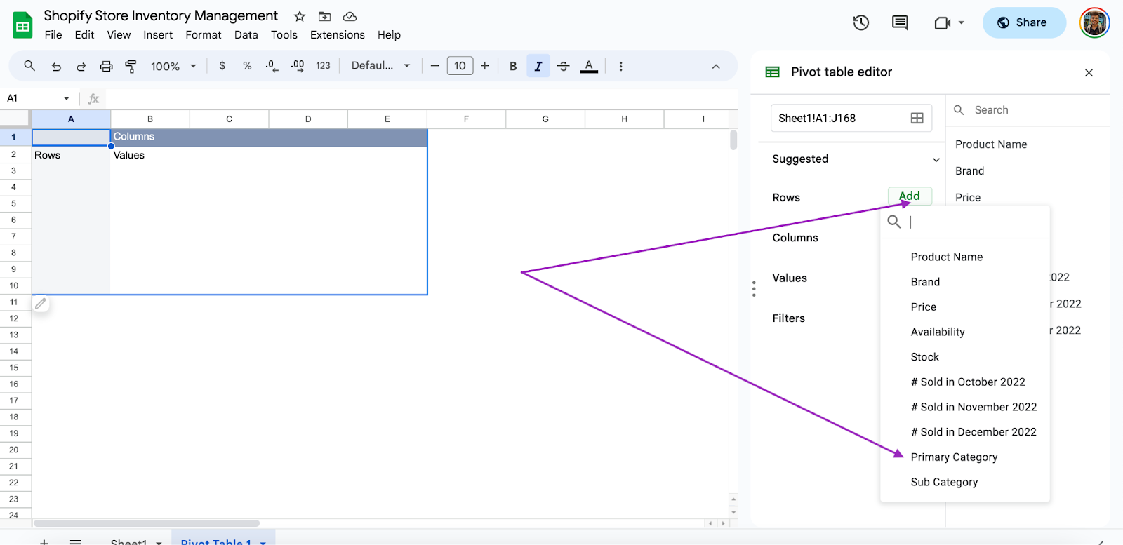 How to Use Pivot Tables in Google Sheets
