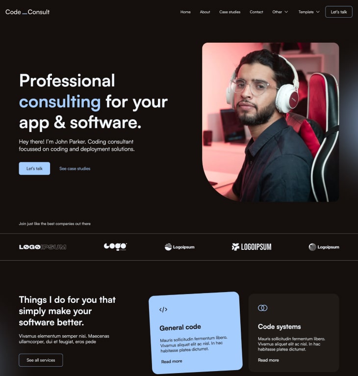 Code Consult - Consulting Website Template | Wavesdesign Templates