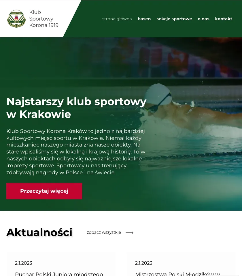Klub Sportowy KORONA KRAKÓW BASEN HALA SPA