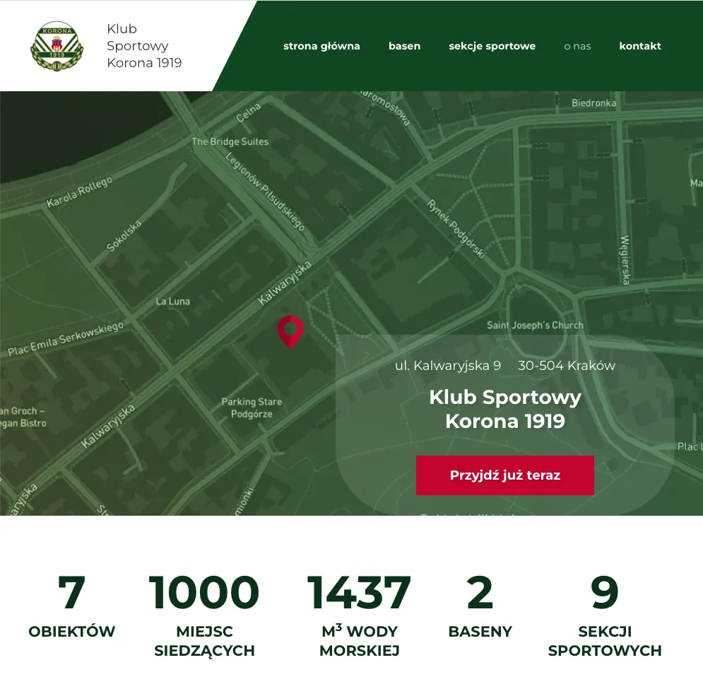 Klub Sportowy KORONA KRAKÓW BASEN HALA SPA