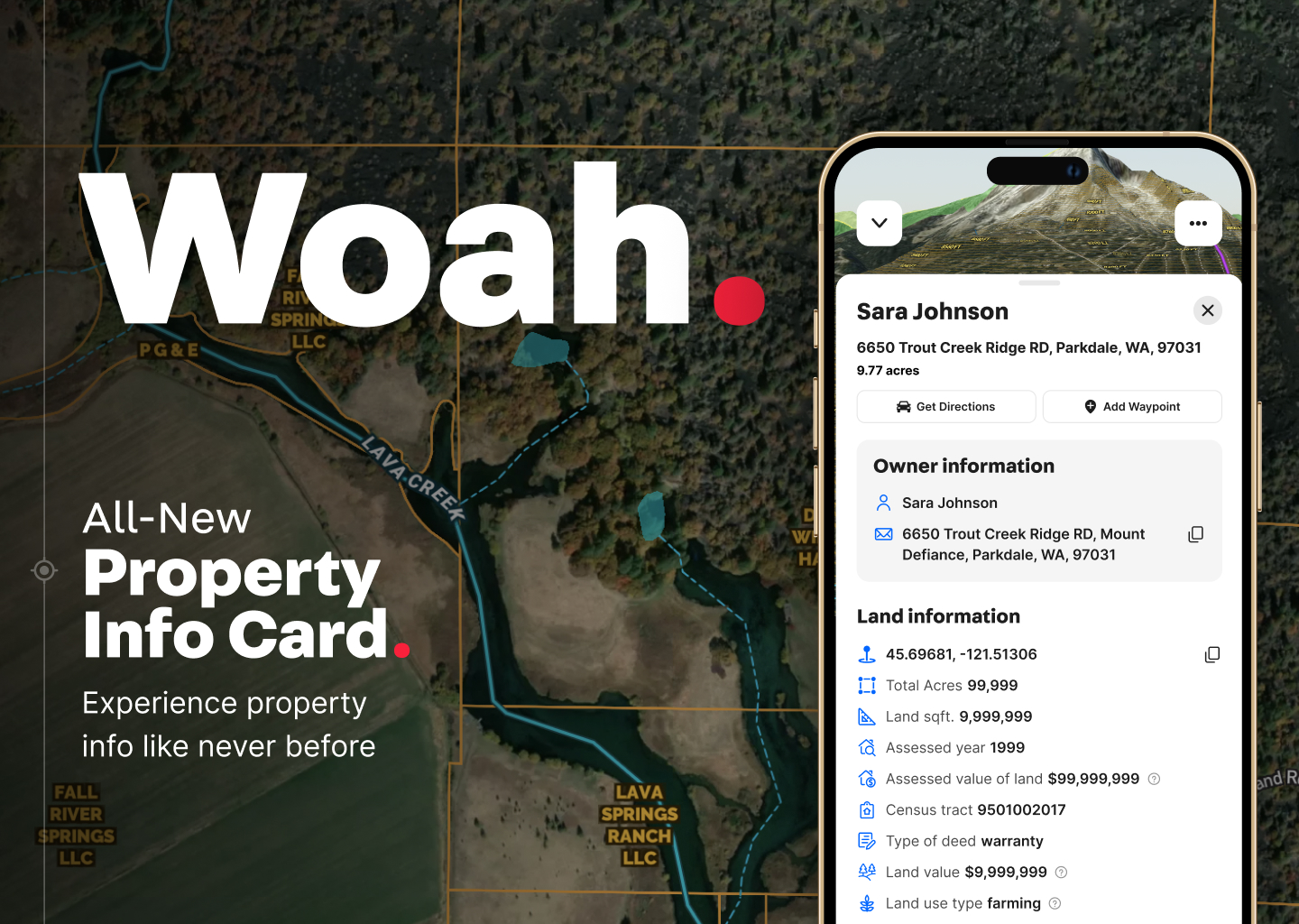 The All-New Land id™ Property Info Card