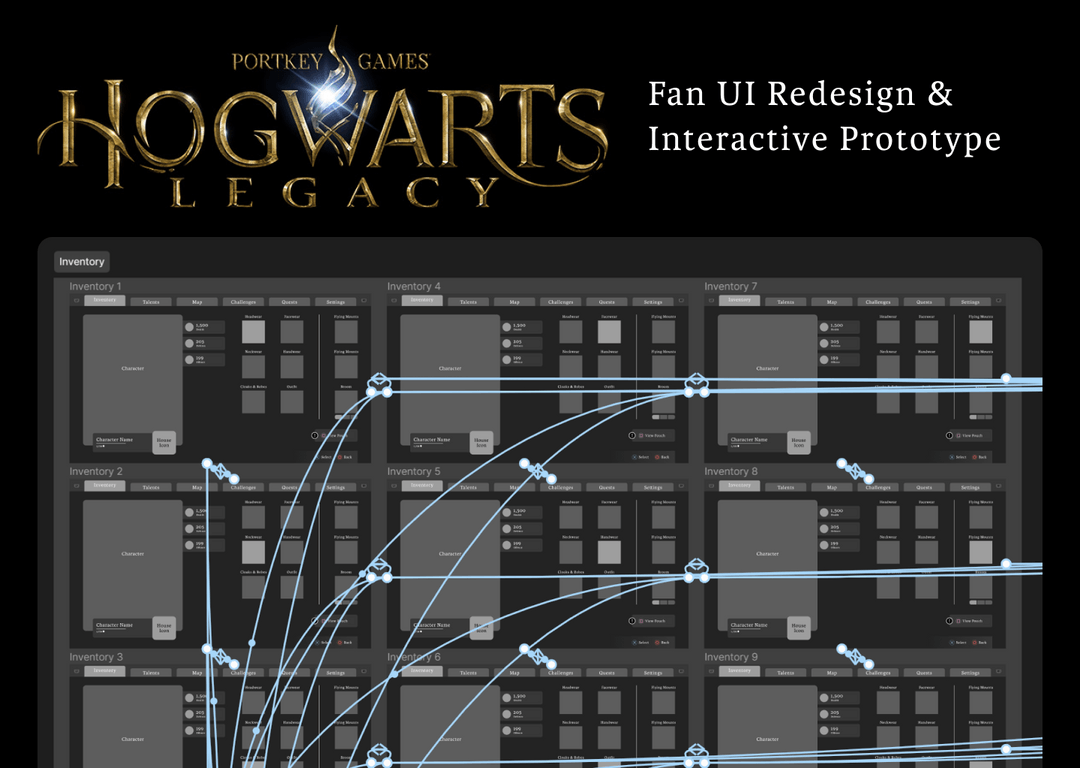 Hogwarts Legacy Fan UI Redesign | Malik Walker