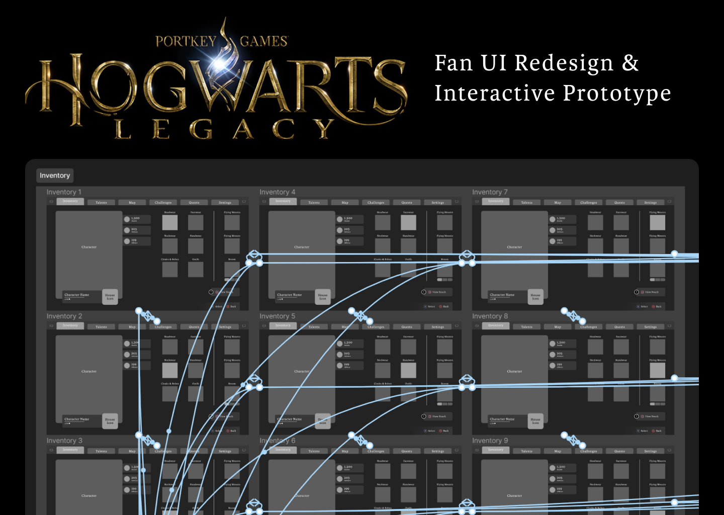 Hogwarts Legacy Fan UI Redesign | Malik Walker