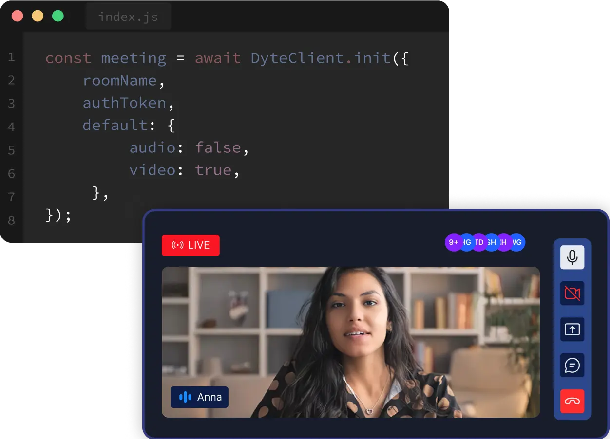 Live streaming SDK for building highly scalable live streams
