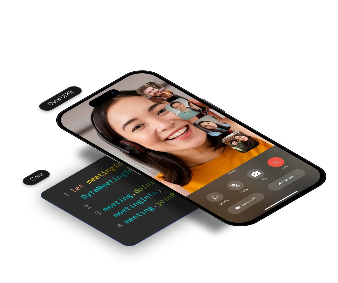 Dyte's video conferencing SDK for iOS