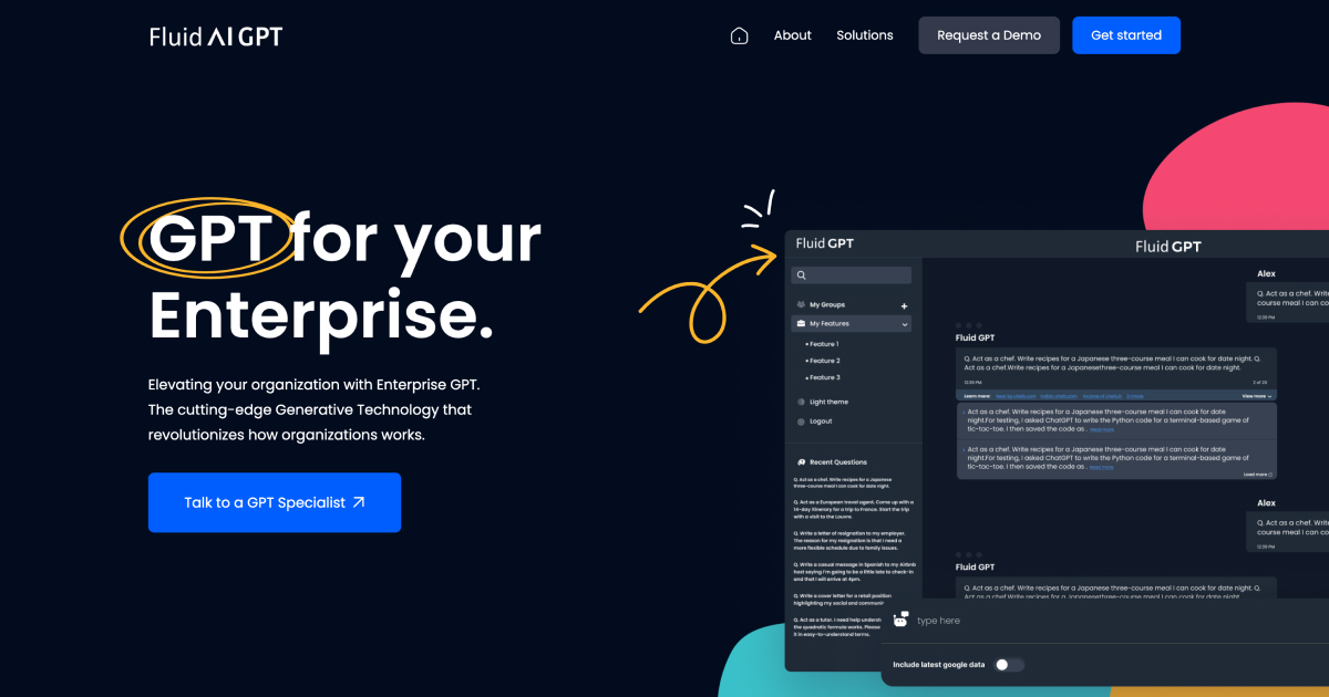 Fluid AI GPT - Enterprise GPT Solution