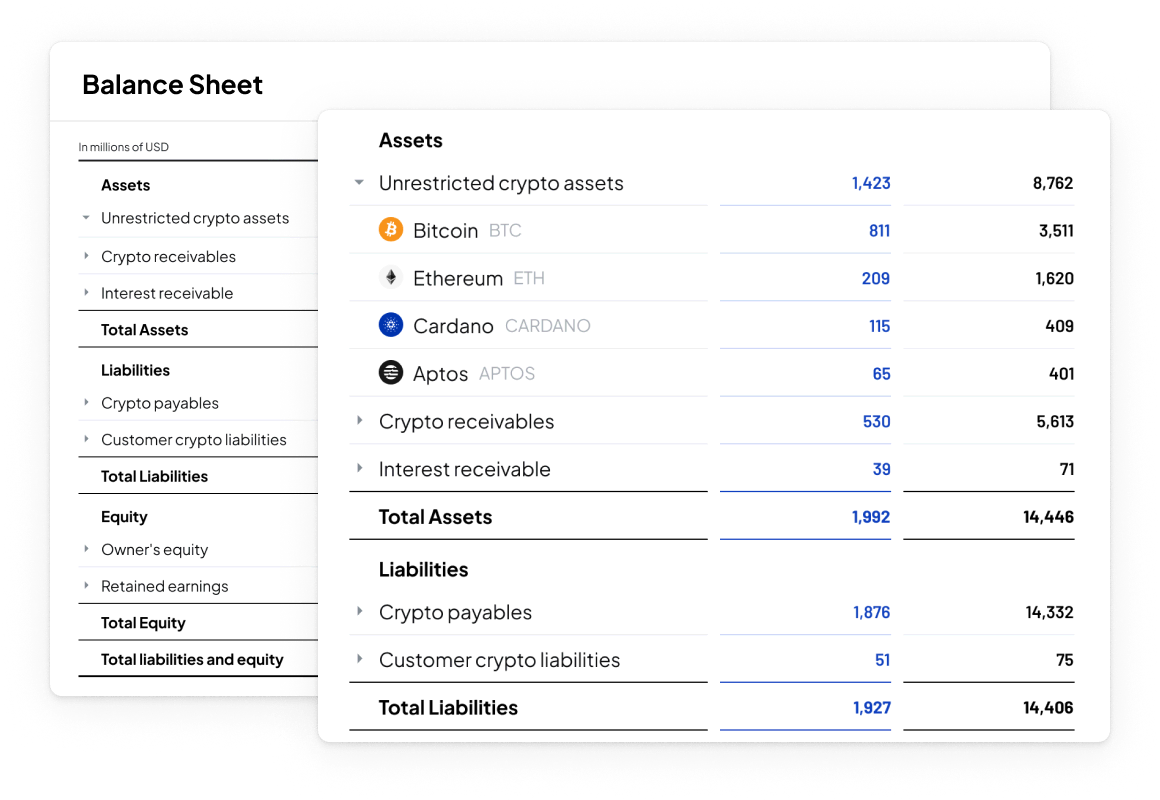 Financial Reports for Crypto Assets - Elven