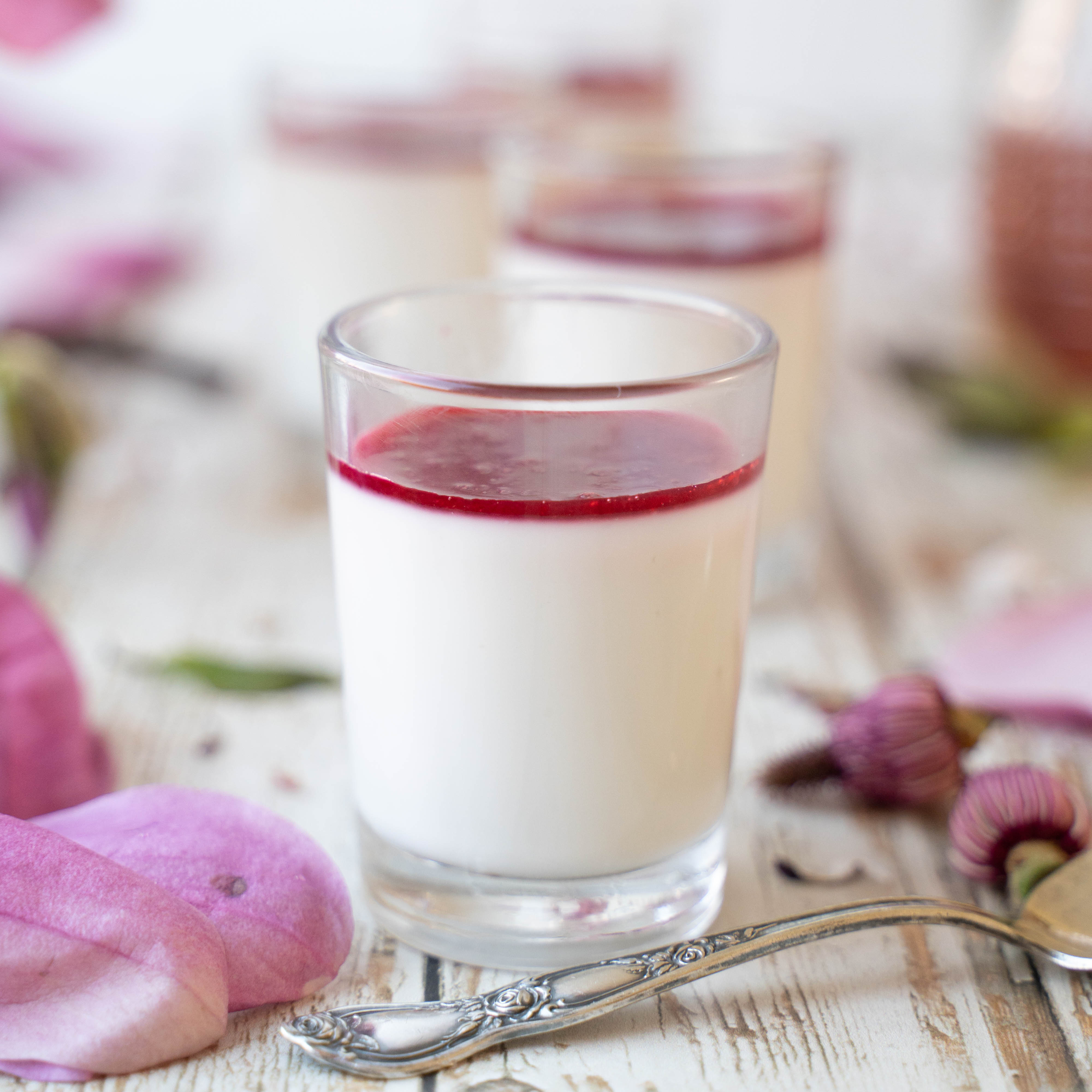 Coconut Milk Magnolia Panna Cotta