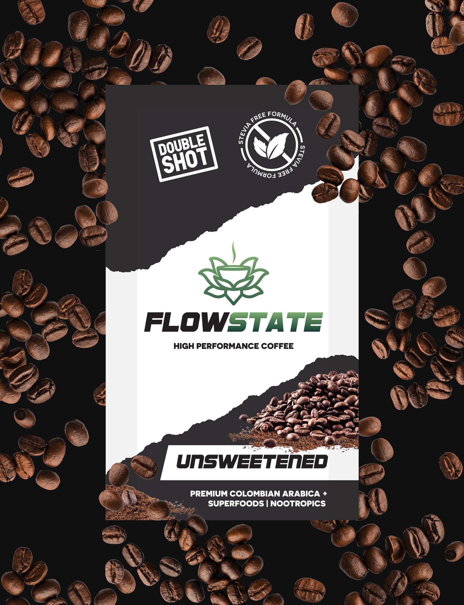 Unsweetened, Black Coffee, Not Sweet — Superfood & Nootropic Infused