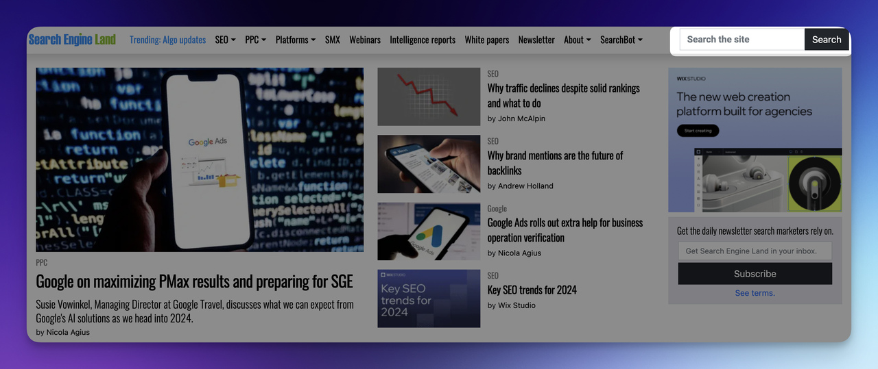 How to Search Keywords on a Website - SEOmator