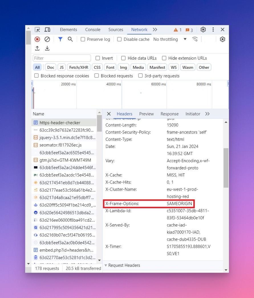X-Frame-Options Test - How to Check an XFO Header - SEOmator