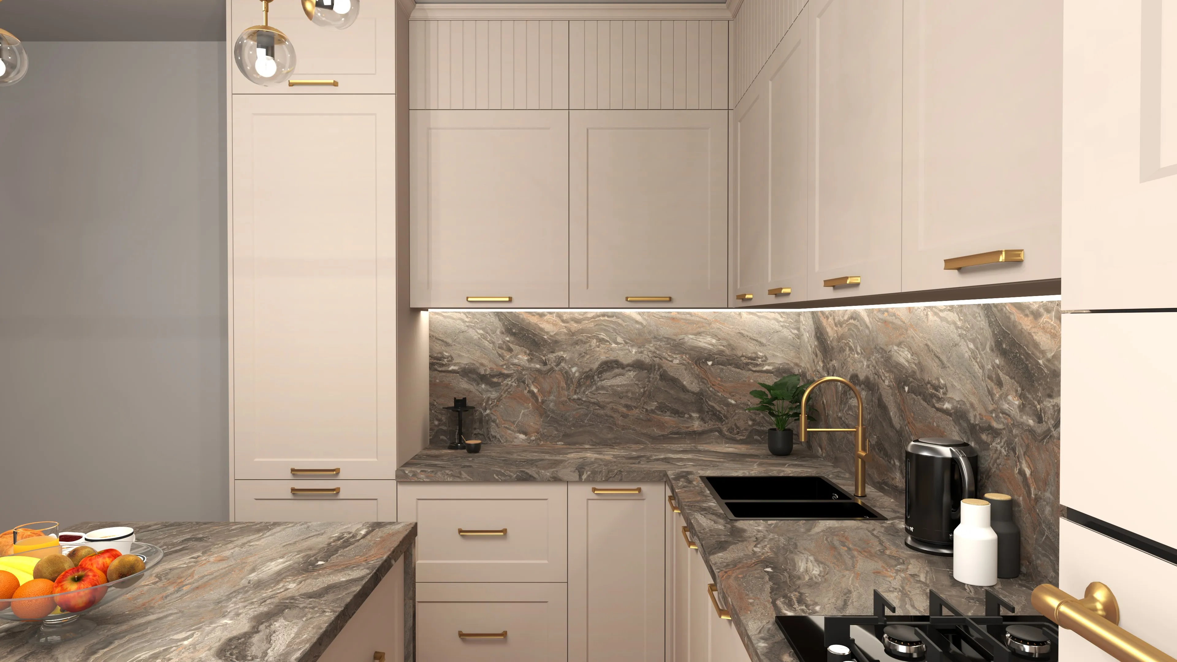 Elegant cashmere kitchen | Next Concept Design
