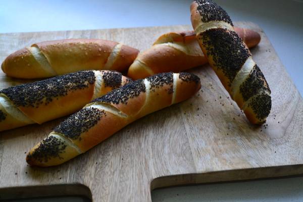Panettone( Italian Festive bread) + Salzstangen(German bread sticks ...