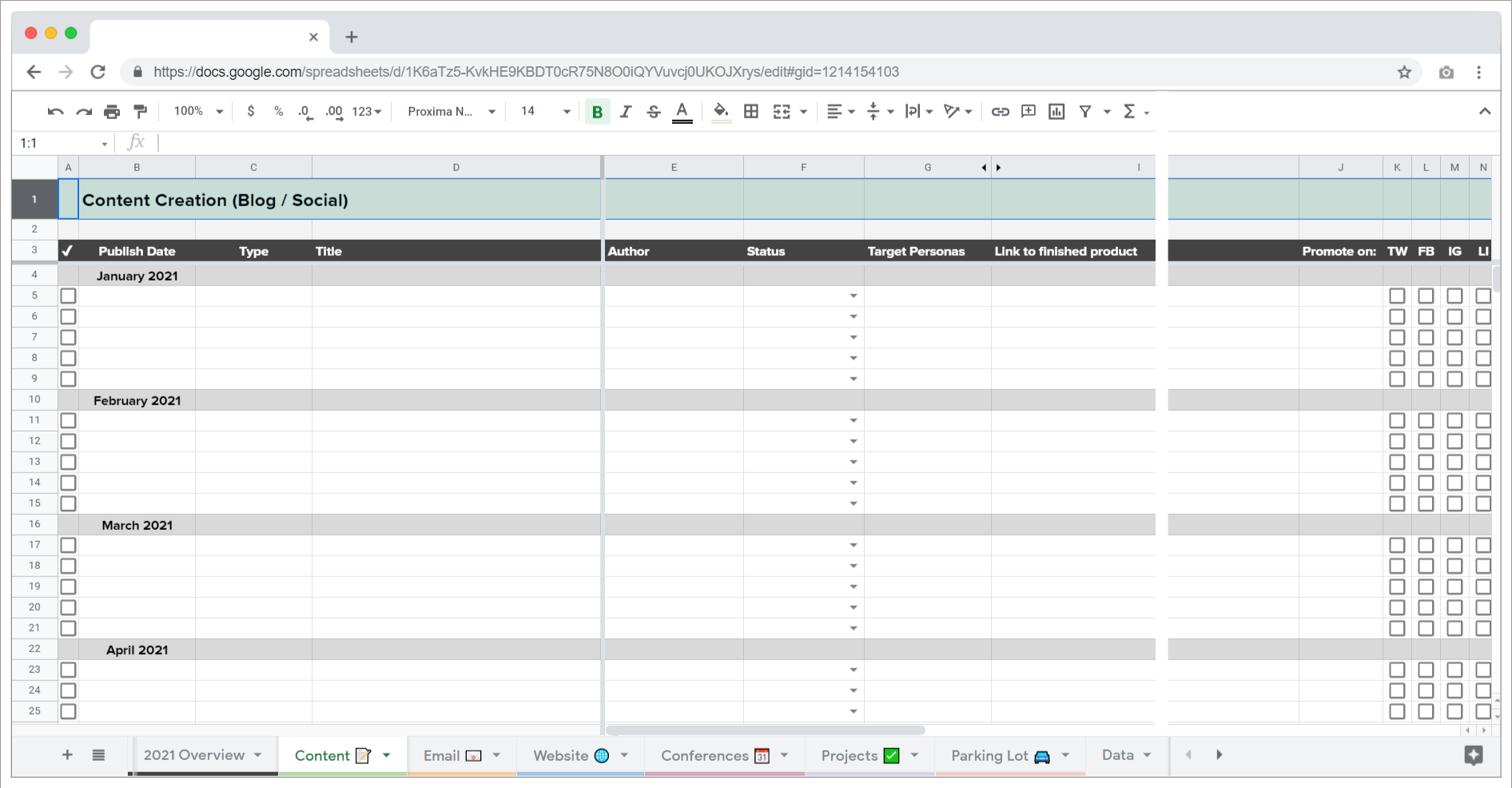 Marketing Calendar Template for Nonprofits - Free Tools from DonorDock