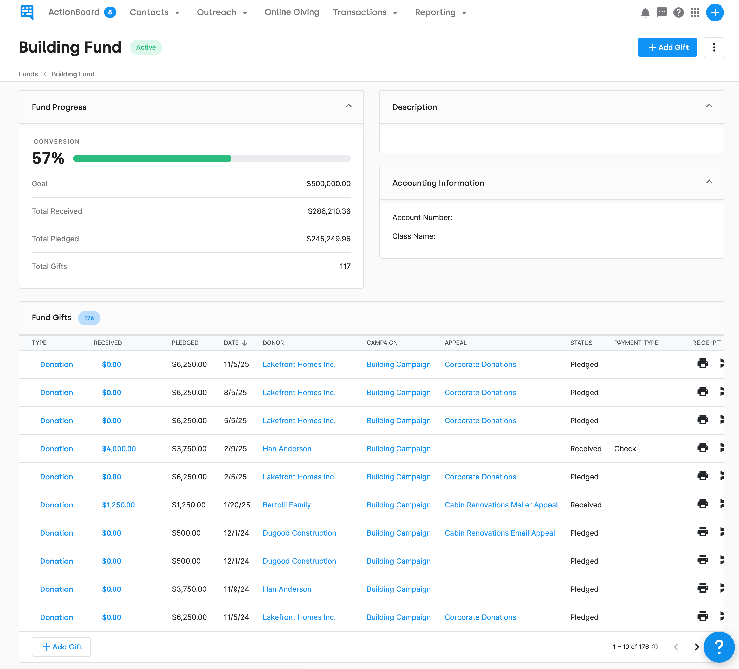 Financial management - Fund tracking