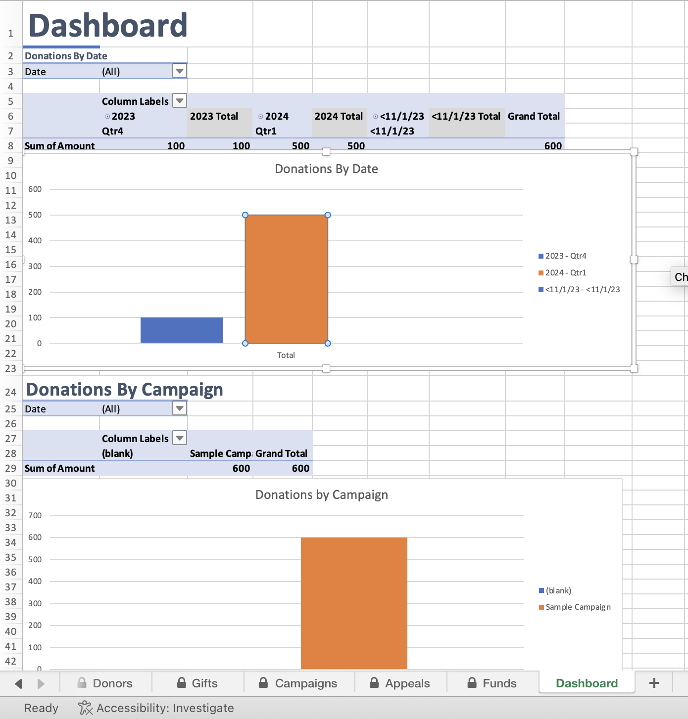 Free Excel Donation Spreadsheet Template - Free Tools from DonorDock