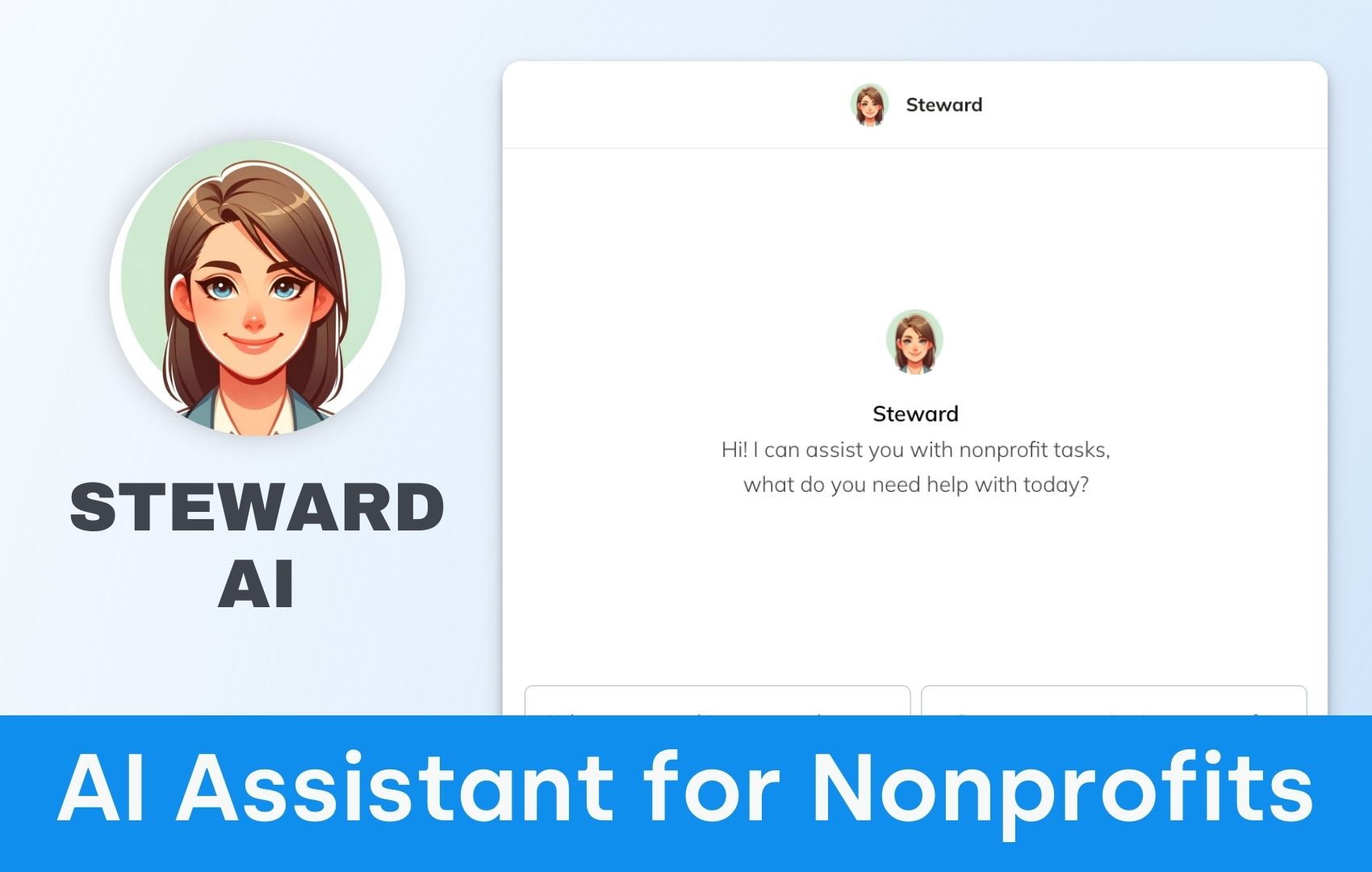 FREE AI Assistant for nonprofits: Steward