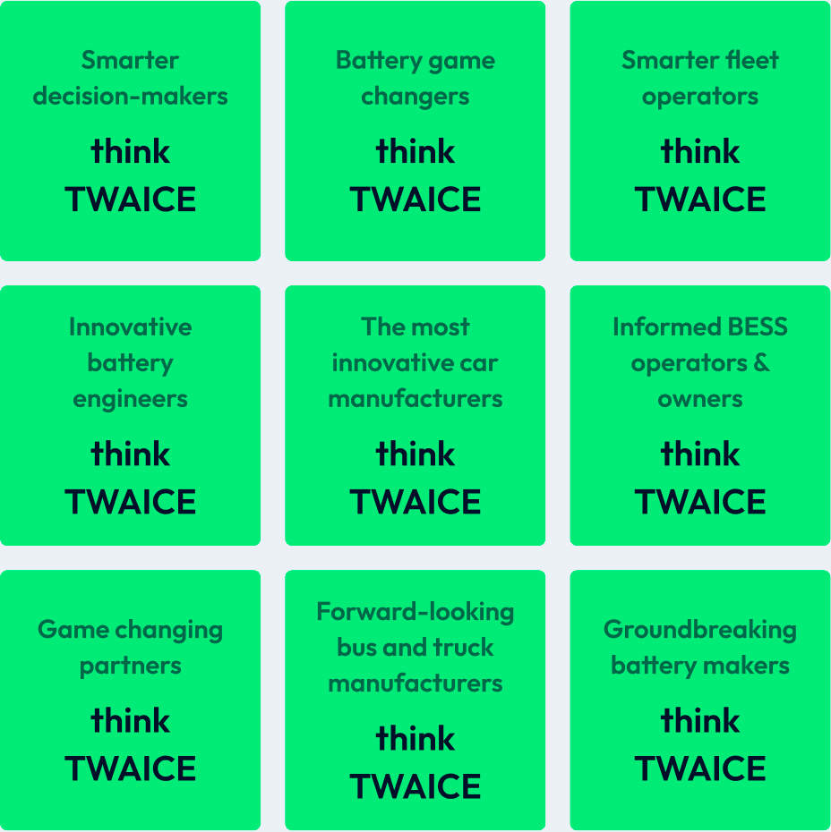 Storytelling, design and tagline for Twaice Technologies