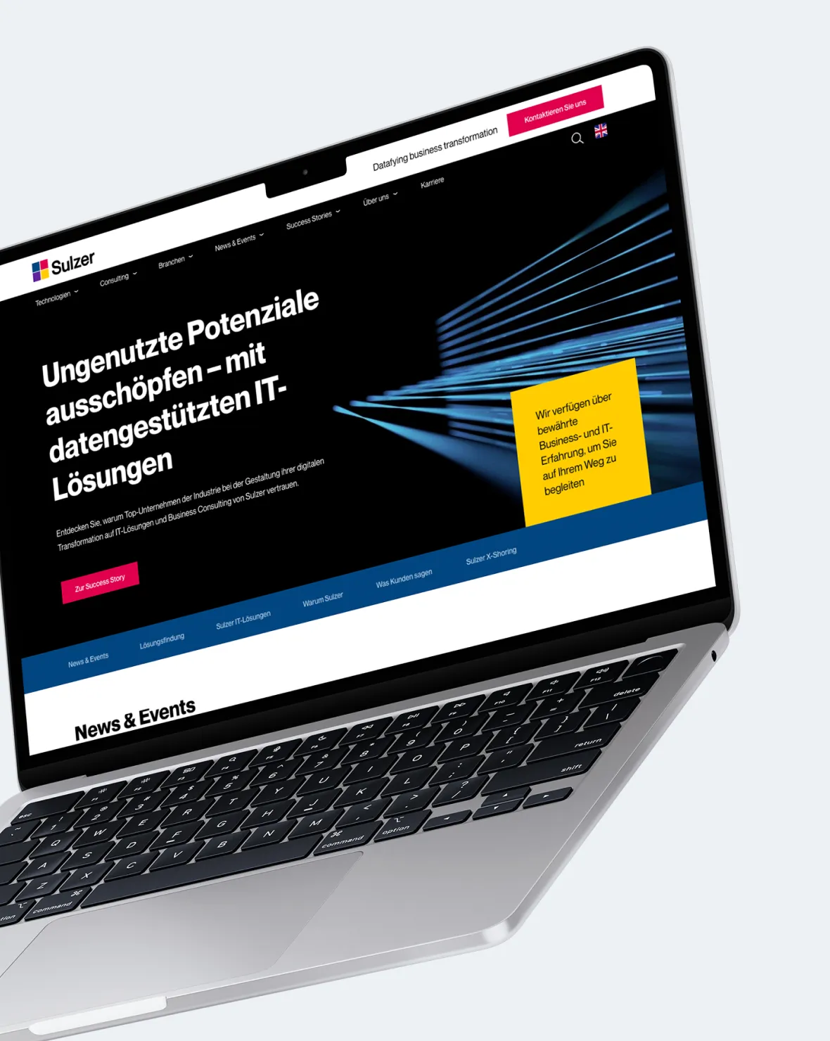 Webdesign für Sulzer | Website Relaunch Sulzer