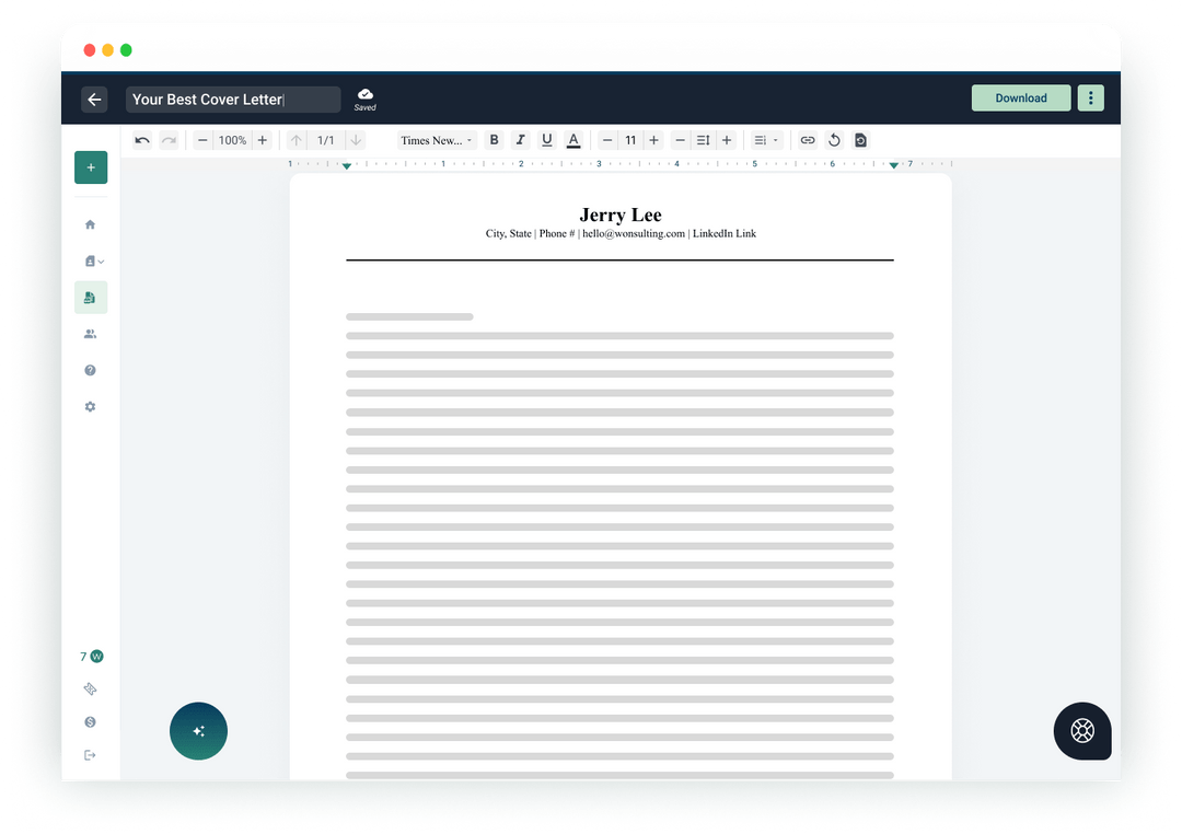 Wonsultingai Coverletterai Cover Letter Ai Generator 