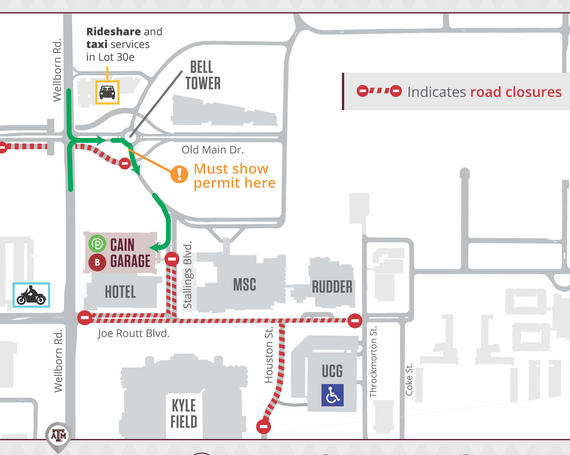 Gameday Parking | Events | Texas A&M Hotel & Convention Center