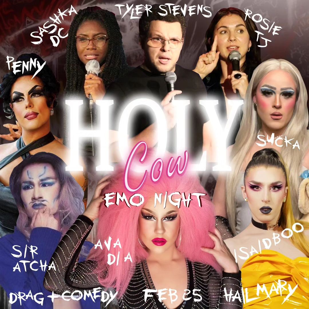 HOLY COW Drag + Comedy EMO NIGHT | Queer Events in Toronto | YOHOMO