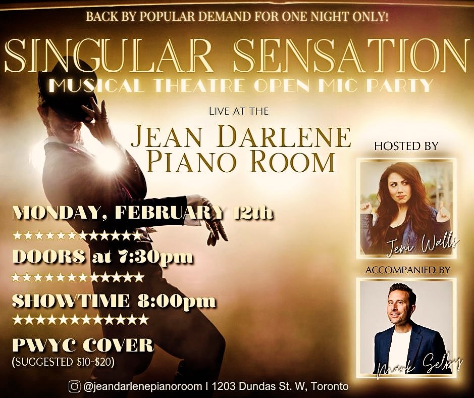Singular Sensation: Musical Theatre Open Mic Party | Queer Events in Toronto | YOHOMO