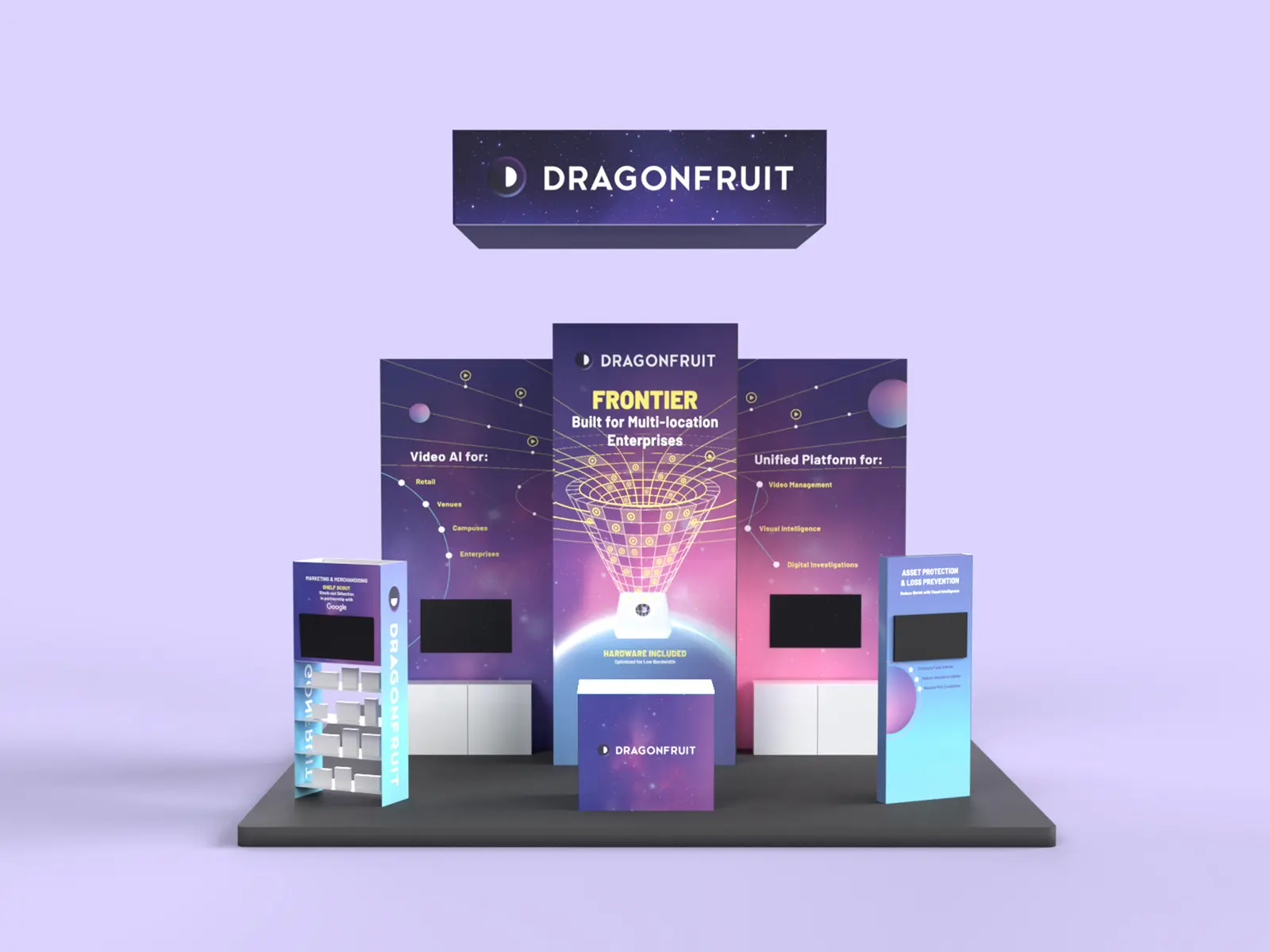 Dragonfruit AI Booth Render | Works