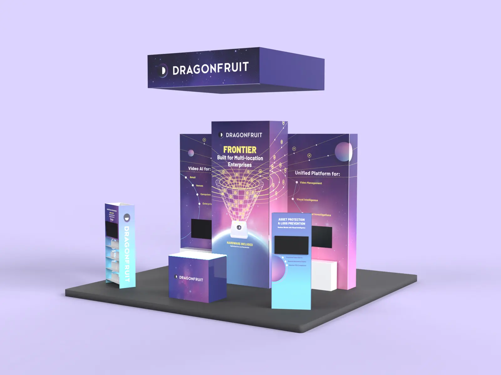 Dragonfruit AI Booth Render | Works