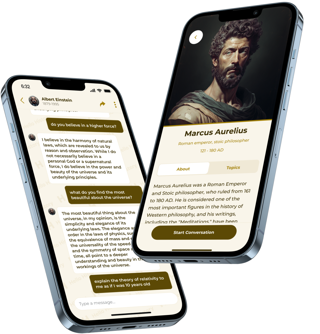 Hello History - Chat with AI Generated Historical Figures