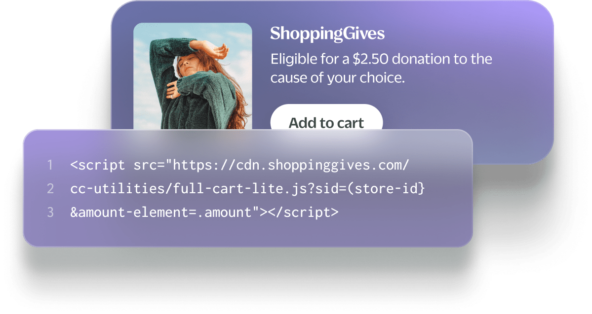 eCommerce Custom Donation API | ShoppingGives