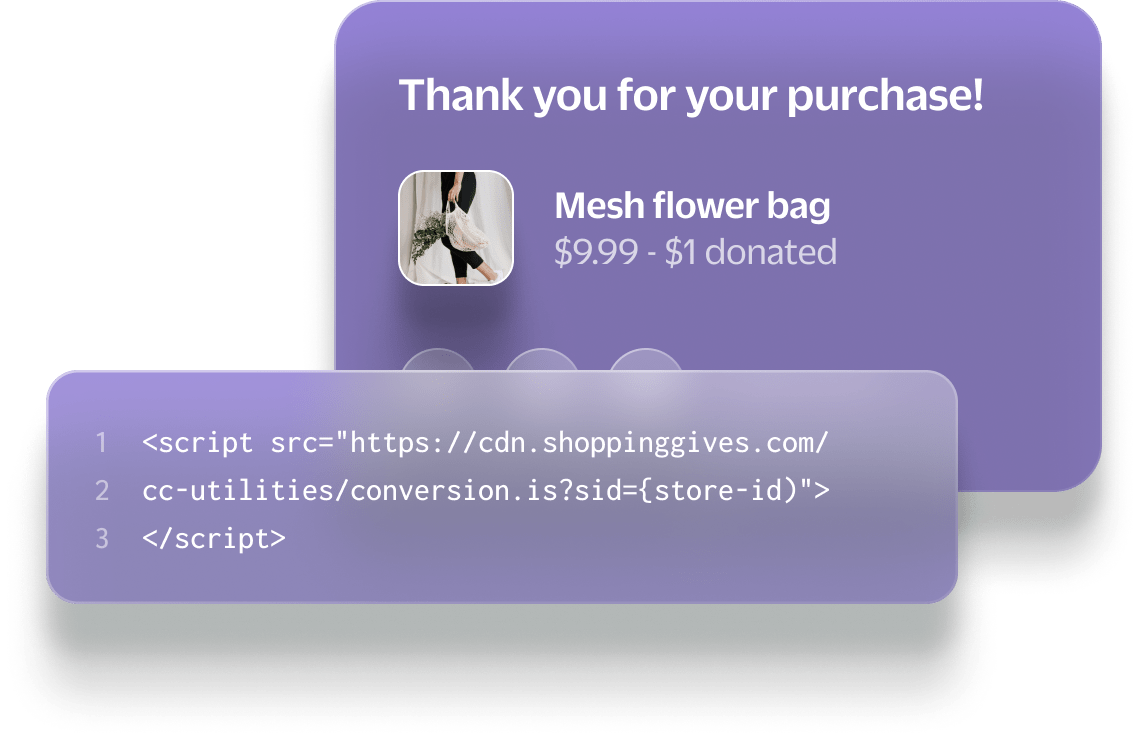eCommerce Custom Donation API | ShoppingGives