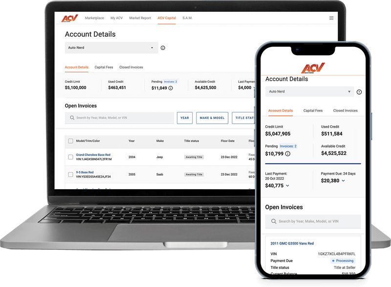 Floor plan Financing with ACV Capital | Dealer Inventory Financing
