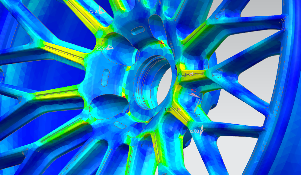 Forged Wheel FEA Tests