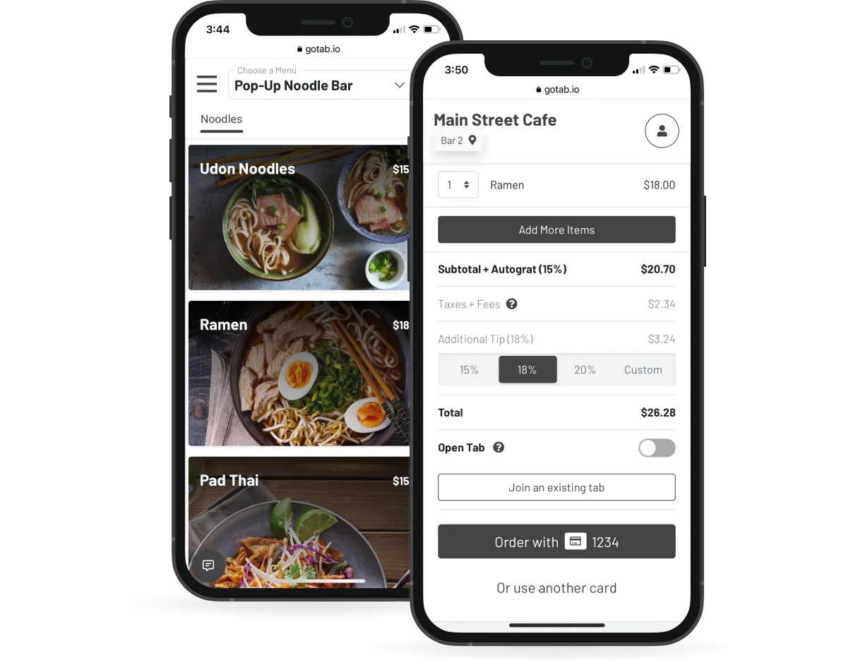 GoTab Restaurant Point of Sale | Mobile Order & Pay | KDS