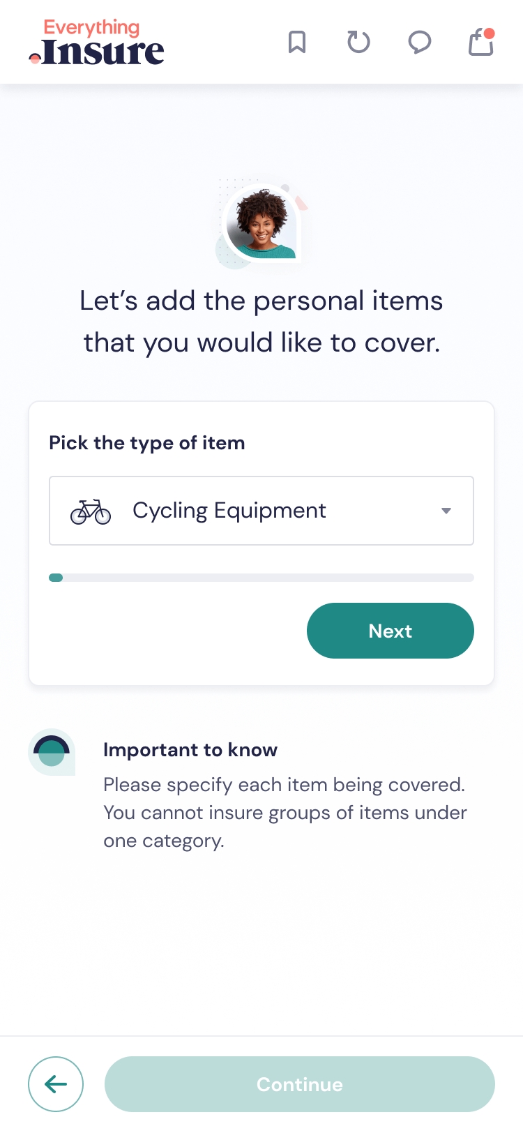 Everything.Insure Web App Design | Now Boarding Digital