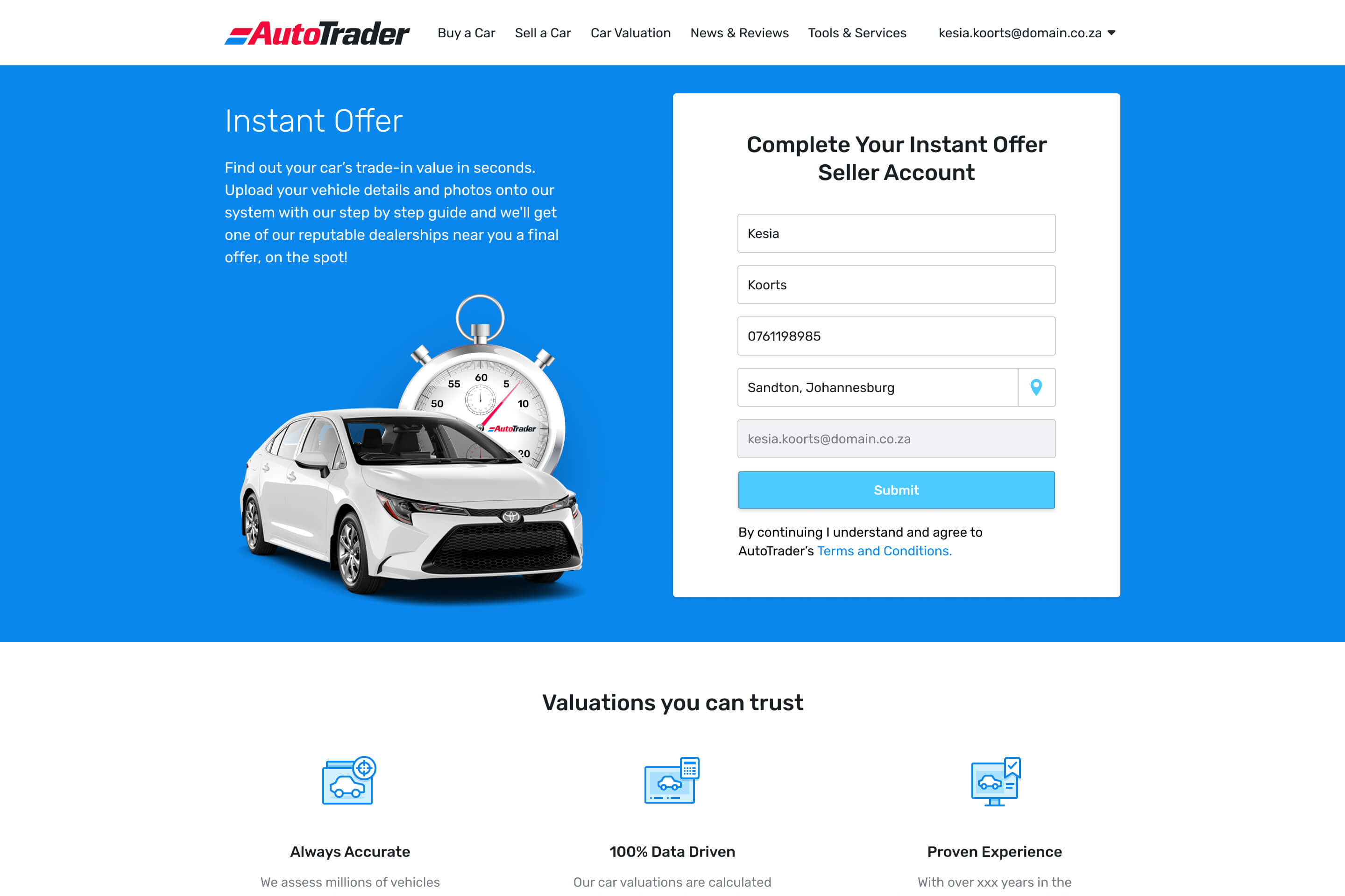 AutoTrader Website Design | Now Boarding Digital