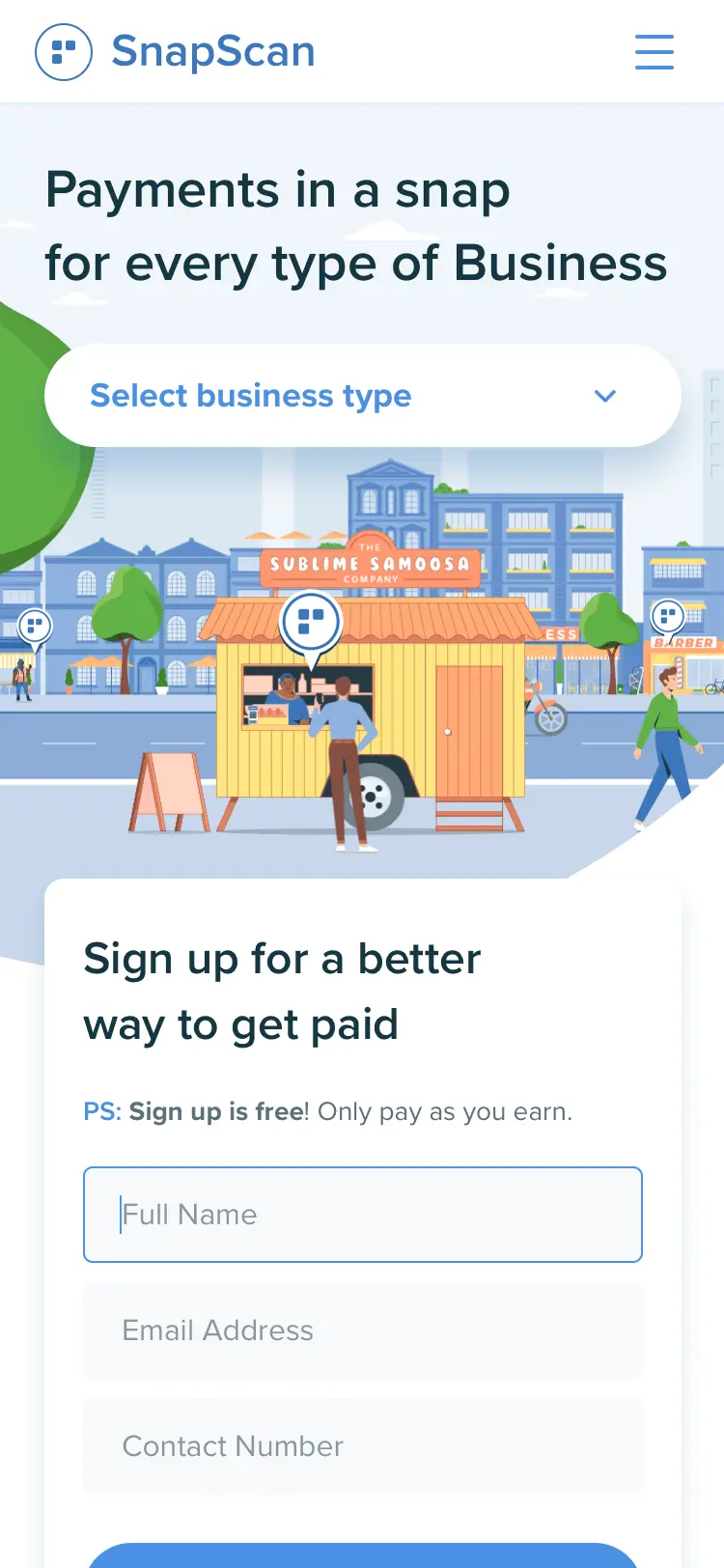 SnapScan Web App Design | Now Boarding Digital