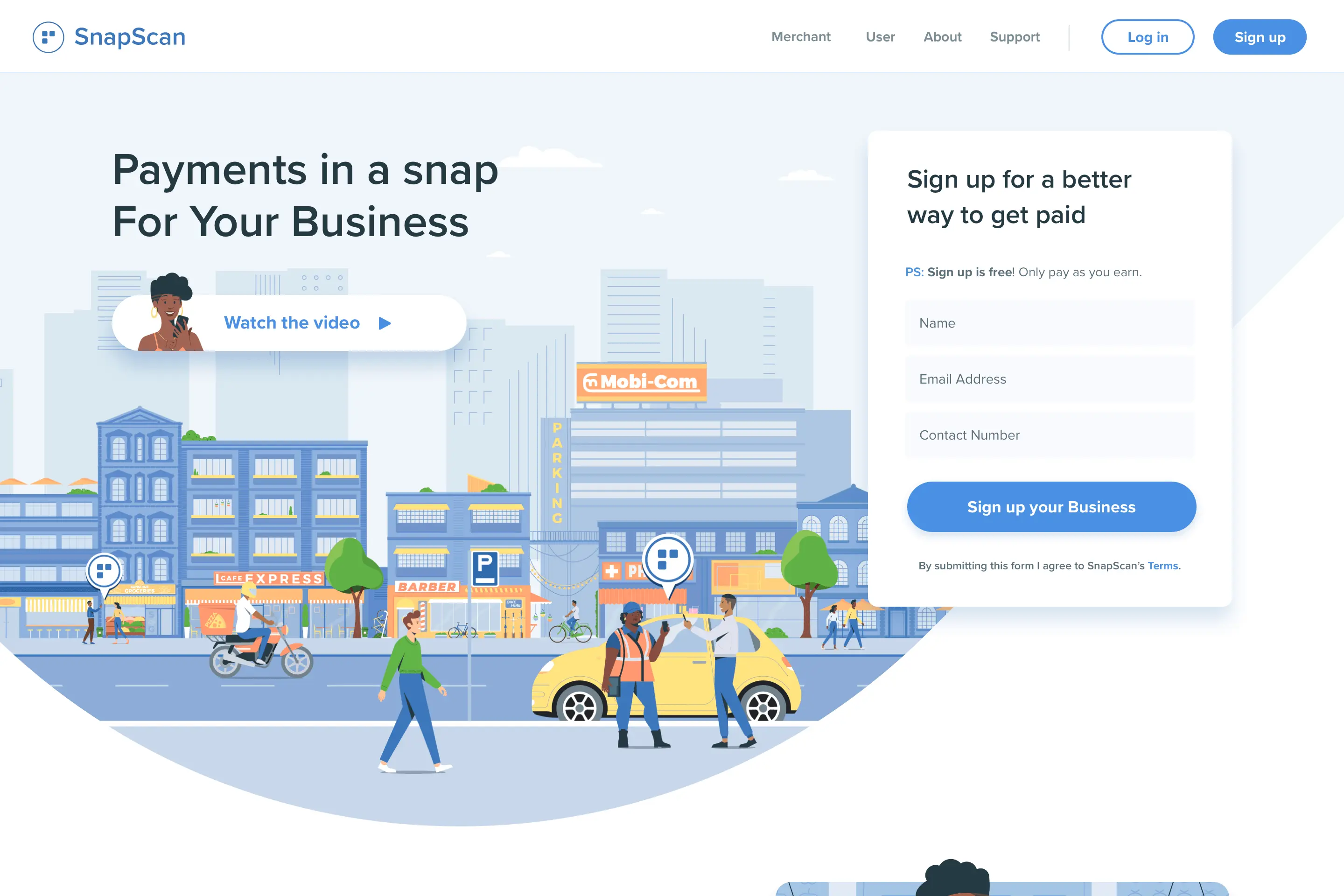 SnapScan Web App Design | Now Boarding Digital