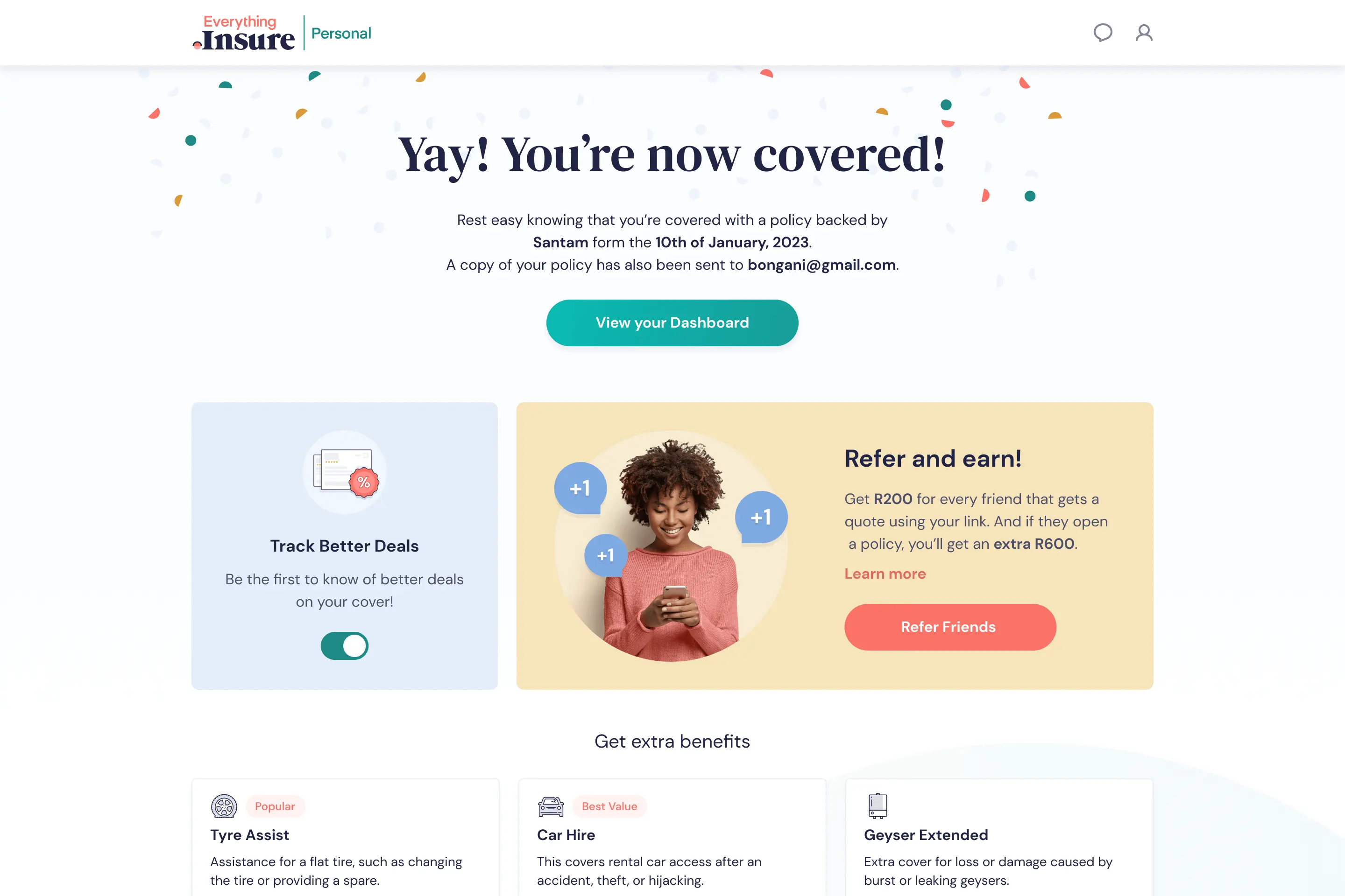 Everything.Insure Web App Design | Now Boarding Digital