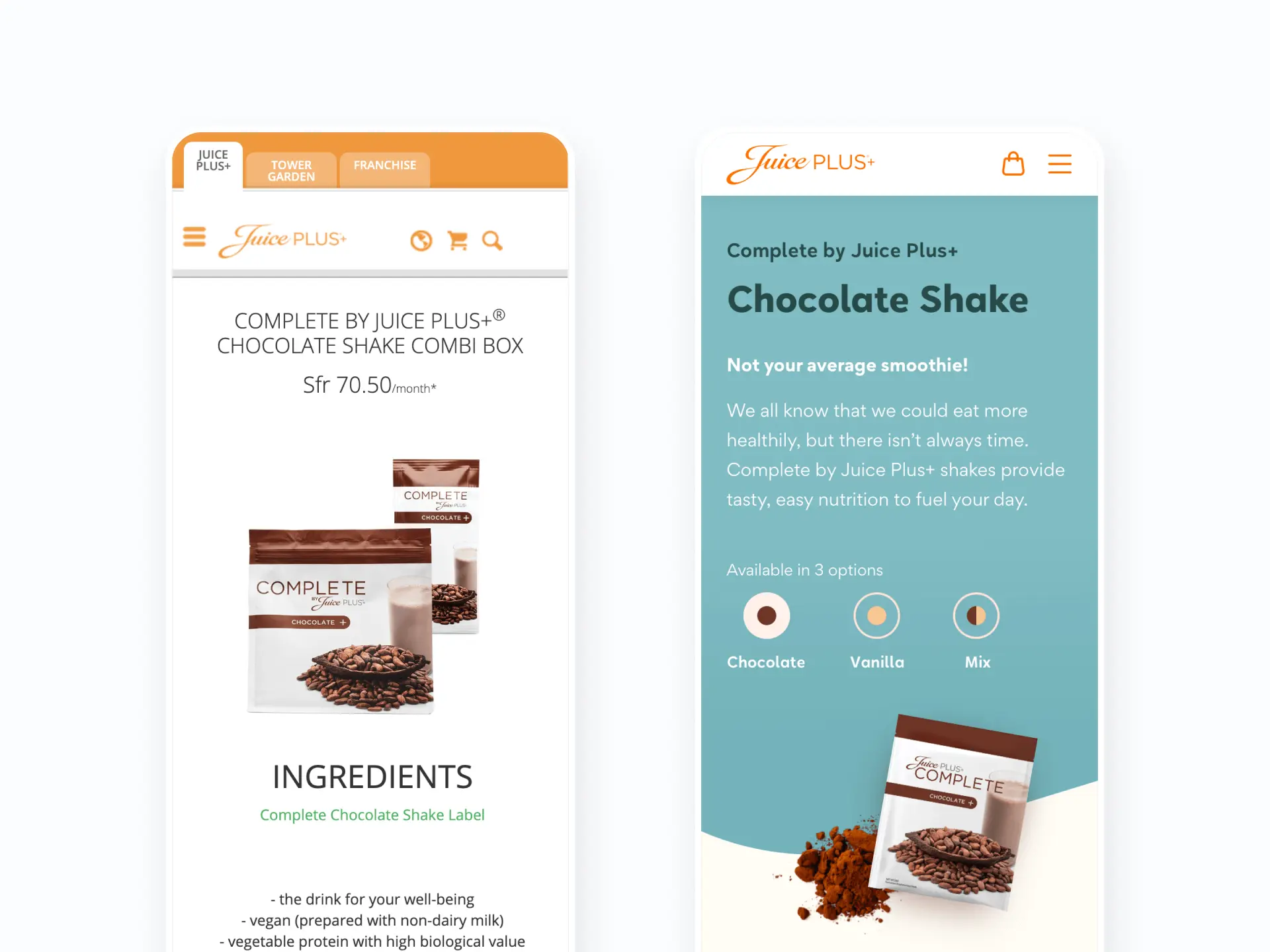 Juice Plus+ Website Design | Now Boarding Digital