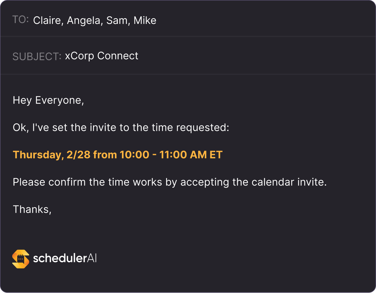 Scheduler AI | Schedule in Seconds